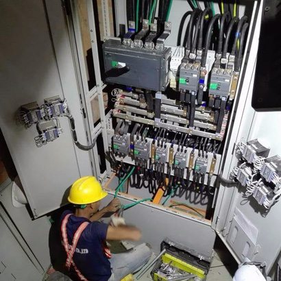 7. Arial Cable Installation (Telecom Fiber Cable) At Phar Pone, Bo Ga ...